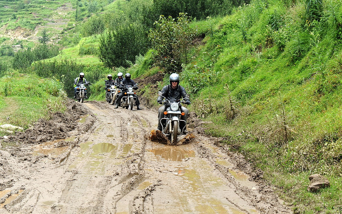 Himalaya motorreizen. Avontuurlijke motorreis door de Himalaya